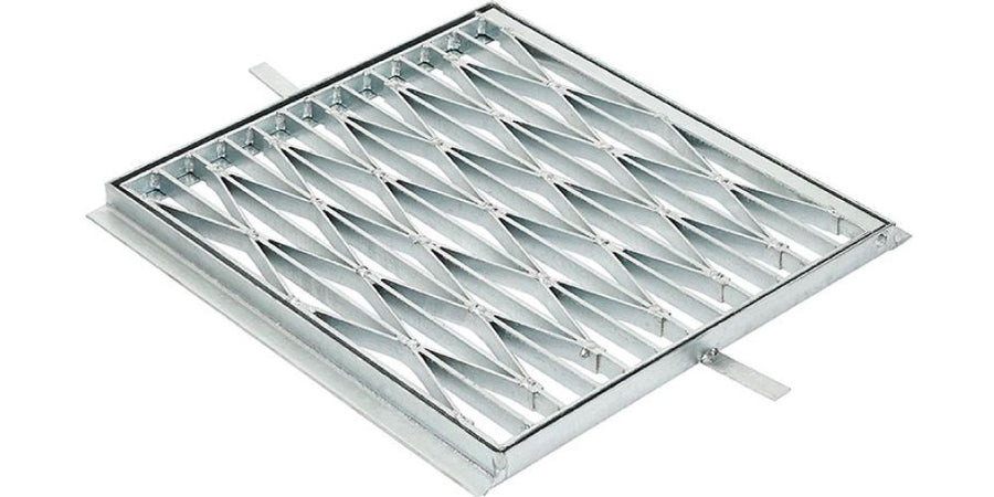 Galvanised Hinged Frame and Grates - Ferrum