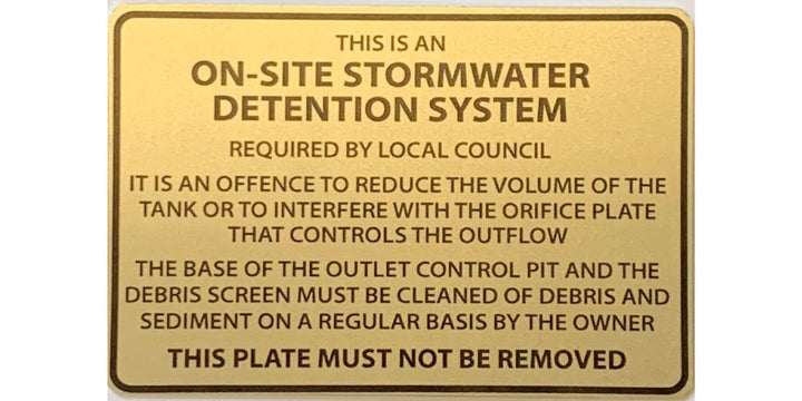 Detention Tank Local Council Sign – Ferrum